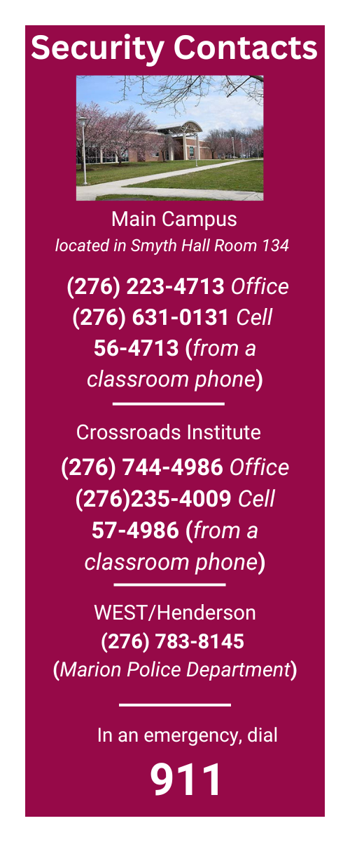 Police Department & Campus Security | Wytheville Community College